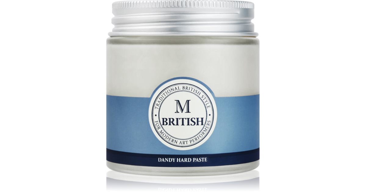BRITISH M Dandy Hard Paste Styling Paste für Volumen und Form
