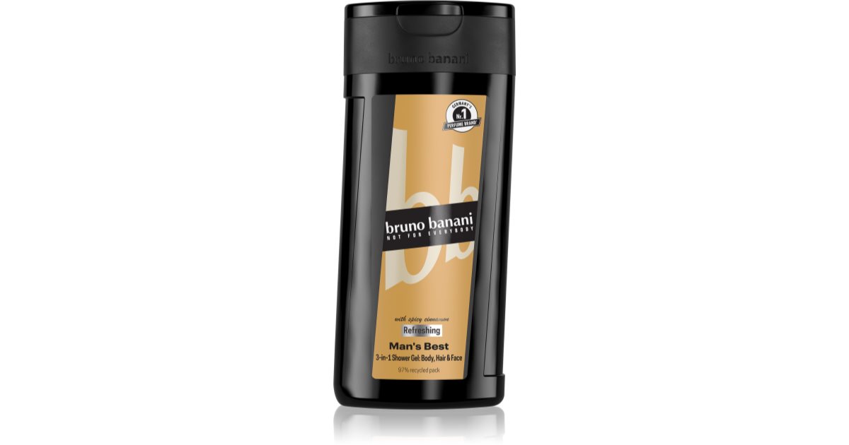 Bruno Banani Man's Best gel douche rafraîchissant 3 en 1 | notino.be