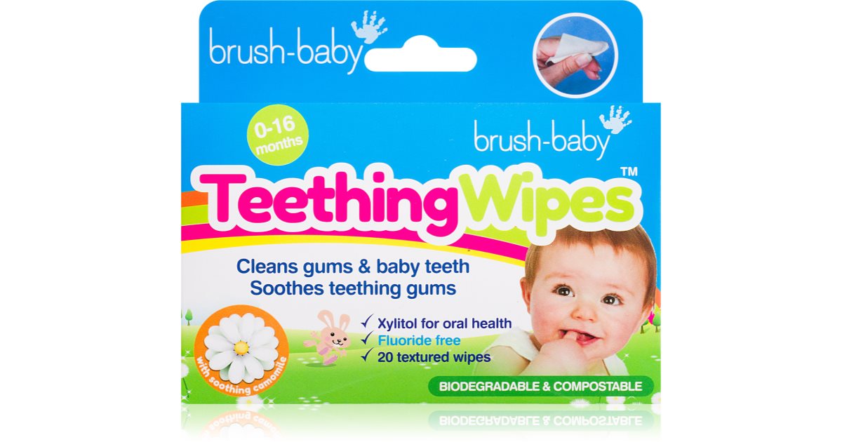 Brush Baby Applemint wipes for teeth | notino.ie