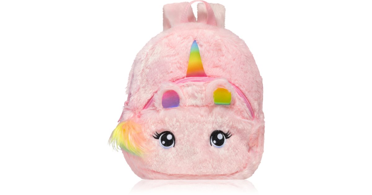 BrushArt KIDS Fluffy unicorn backpack Small children’s rucksack ...