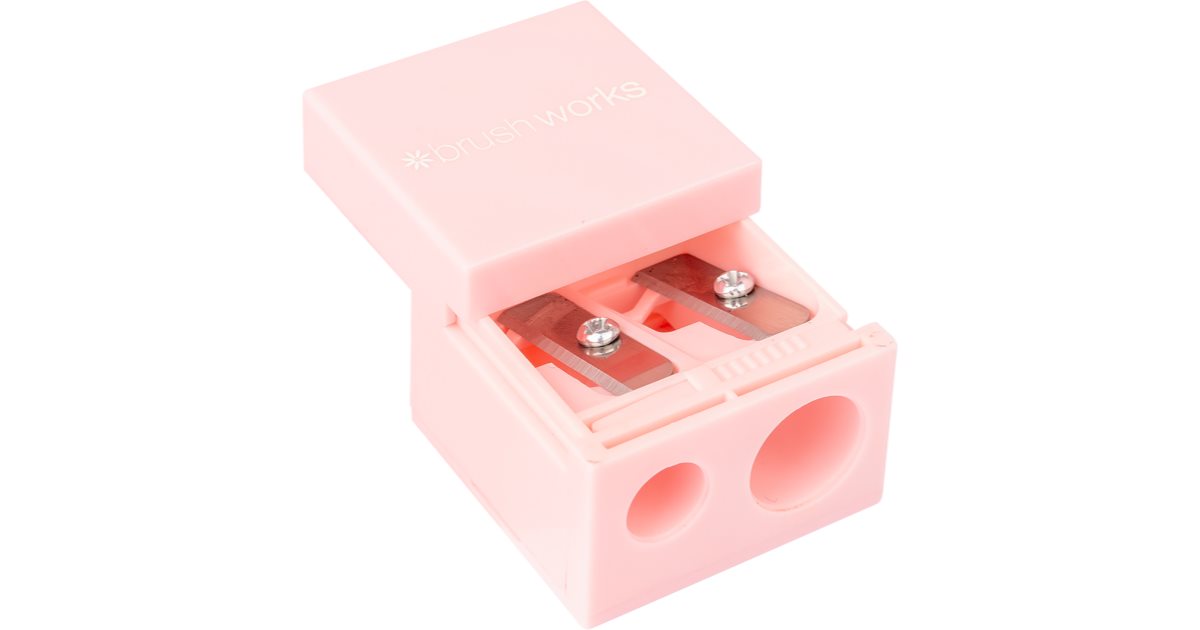 Brushworks Pencil Sharpener Afia duplo para lápis de maquilhagem ...