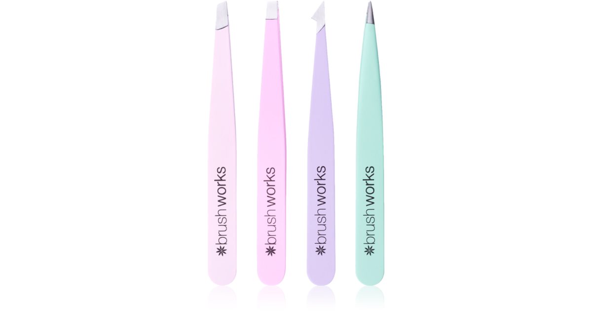 Brushworks Tweezer Set Pastel set of tweezers | notino.co.uk