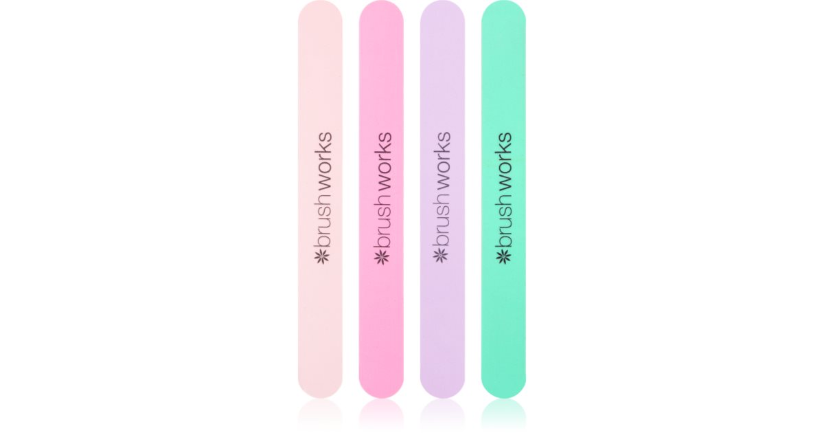Brushworks Nail Files Pastel Nail File Set for nails | notino.ie