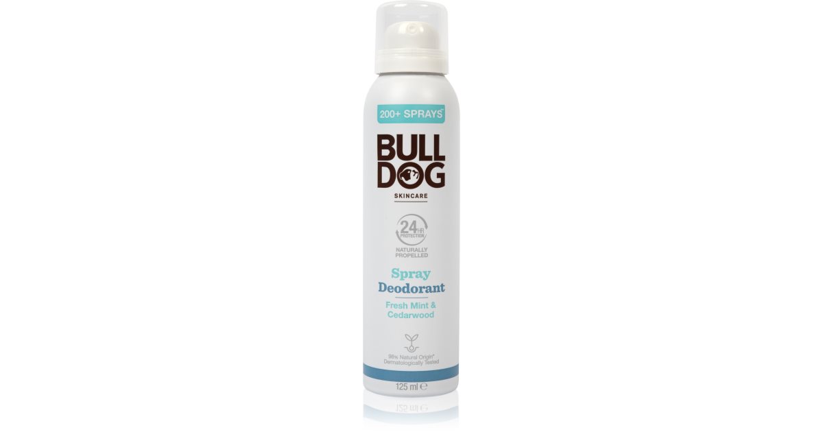 Bulldog Fresh Mint&Cedarwood Spray Deodorant aluminium-free deodorant ...