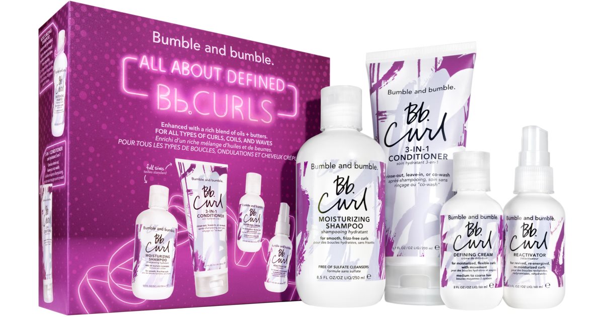 Bumble and bumble All About Defined Bb. Curls gift set (for wavy hair ...