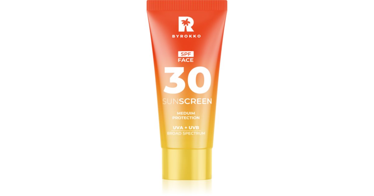 BYROKKO Sunscreen Zonnebrandcrème voor Gezicht SPF 30 | notino.nl