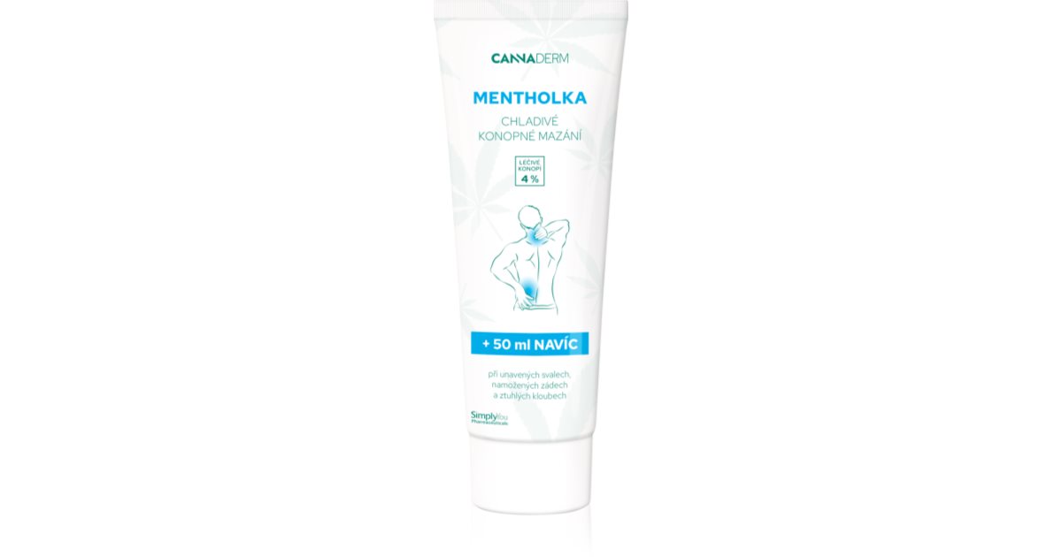 Cannaderm Mentholka hemp lubrication Massagecreme mit kühlender Wirkung ...