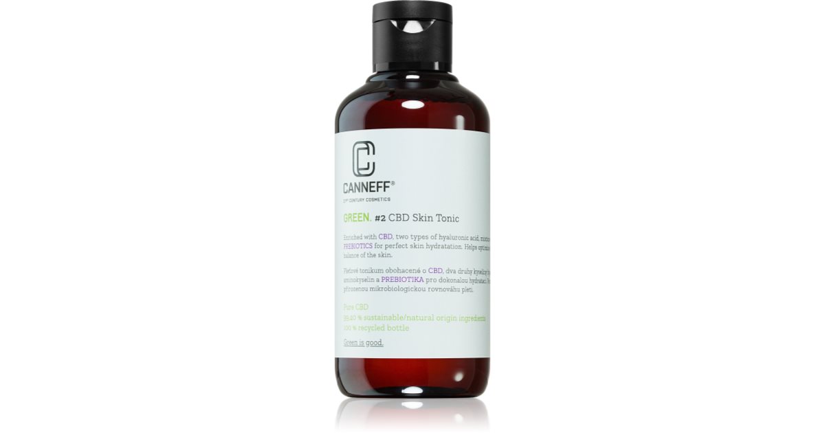 Canneff Green CBD Skin Tonic lotion tonique hydratante visage | notino.fr