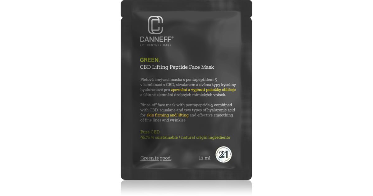 Canneff Green Lifting und festigende Maske mit Peptiden