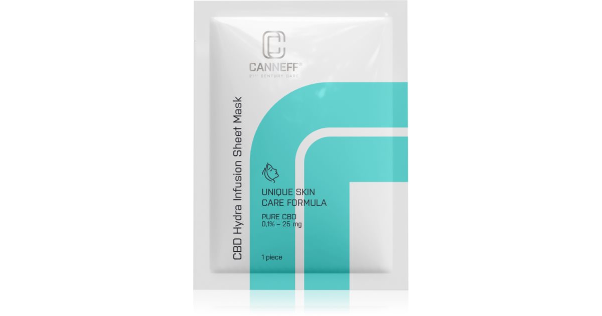 Canneff Balance CBD Hydra Infusion Sheet Mask masque hydratant en tissu ...