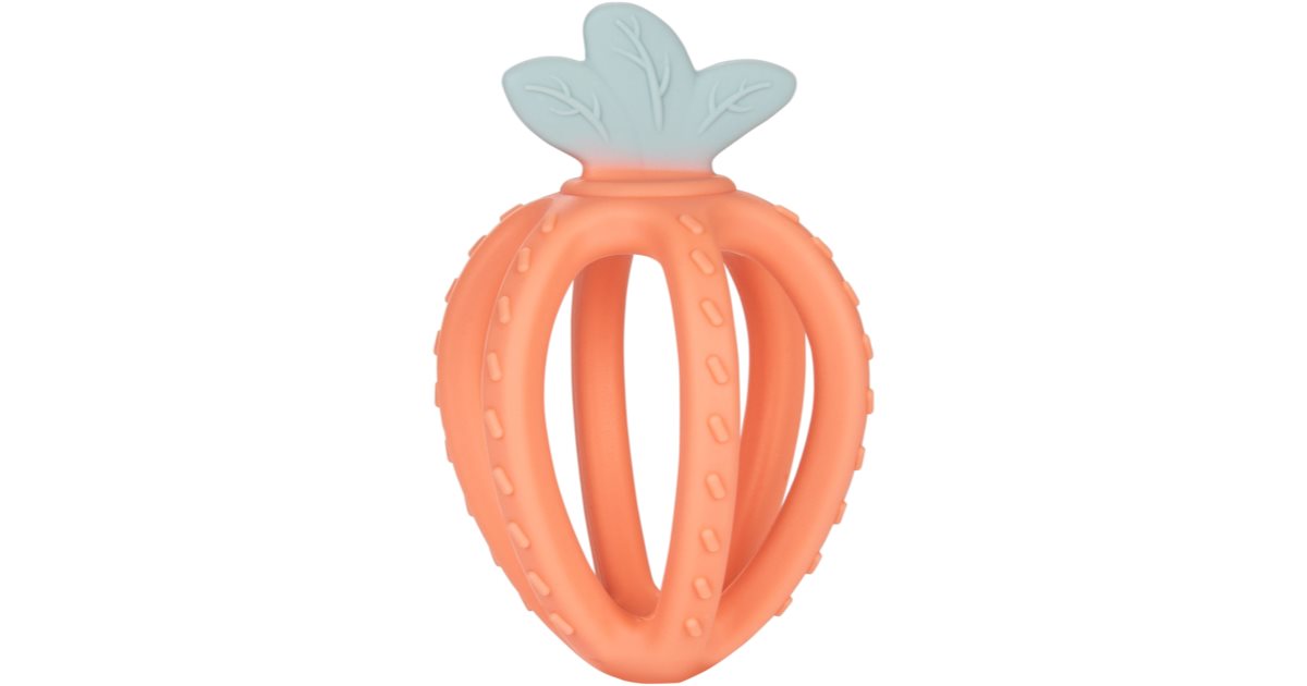Canpol babies Silicone Sensory Teether Strawberry Orange chew toy ...