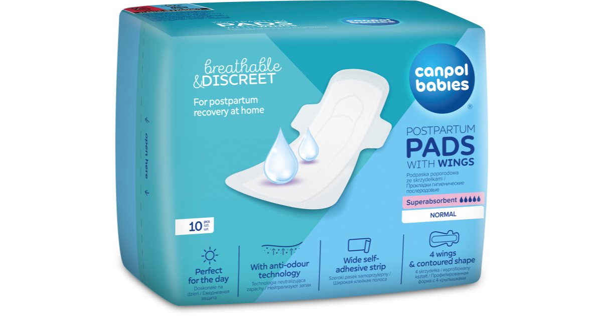Canpol babies Postpartum Pads With Wings assorbenti per uso ostetrico ...