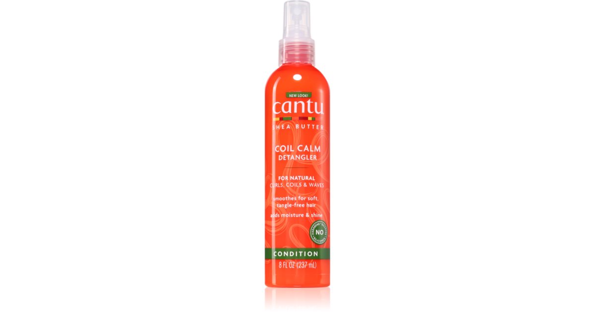 CANTU Shea Butter Detangler Spray For Easy Combing for wavy and curly ...