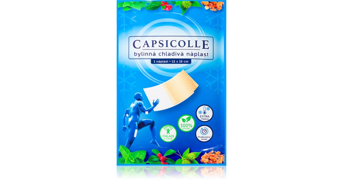Capsicolle Herbal patch cooling patch for muscles, joints and tendons ...