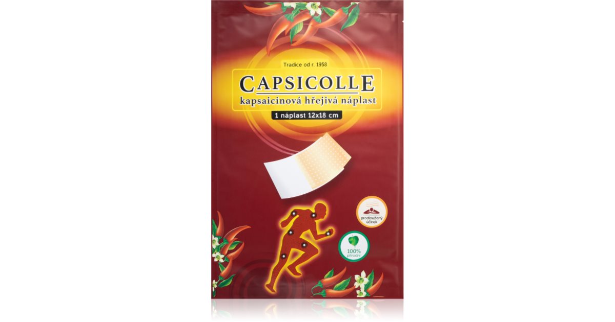 Capsicolle Capsaicin patch 12 × 18 cm Wärmepflaster mit einer ...