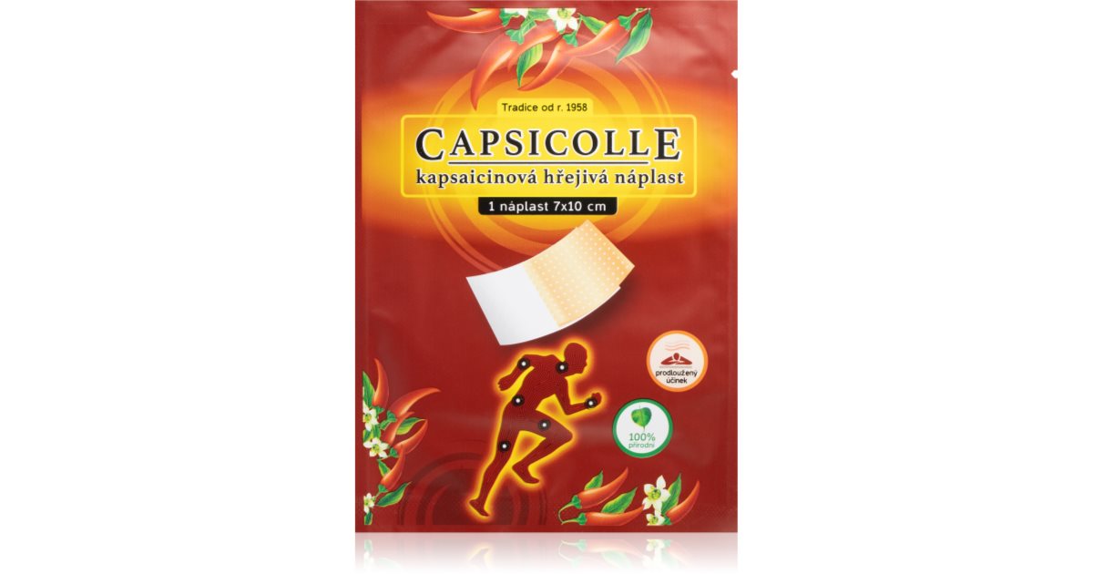Capsicolle Capsaicin patch 7 × 10 cm warming patch with an enhanced ...