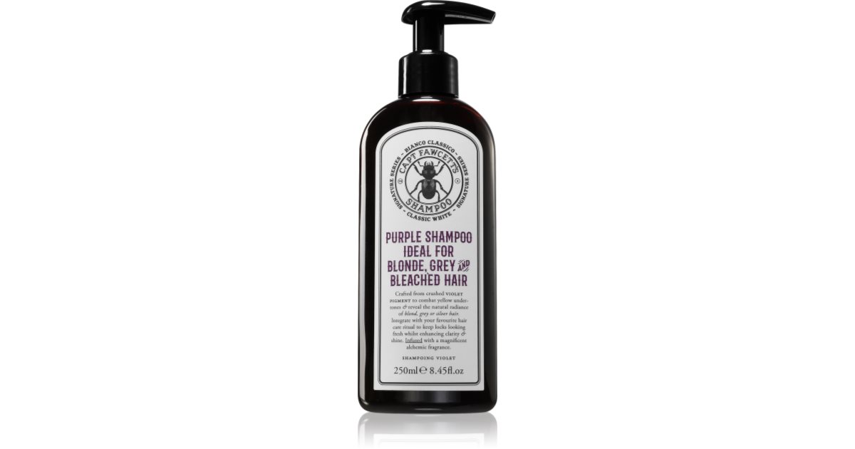 Captain Fawcett Shampoo Purple champú violeta matificante para cabello ...