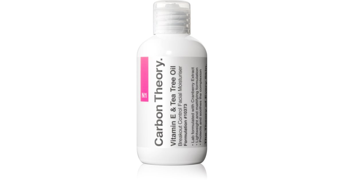 Carbon Theory Vitamin E & Tea Tree Oil light moisturising cream for ...
