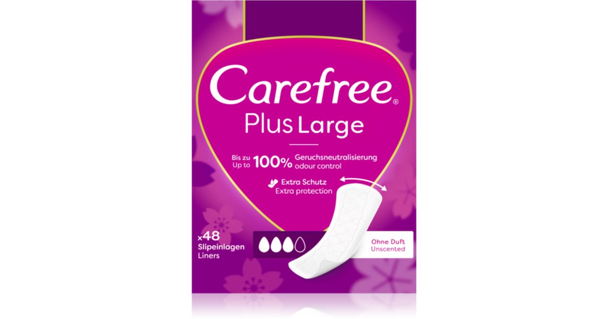 Carefree Plus Large Light Scent trusseindlæg | notino.dk