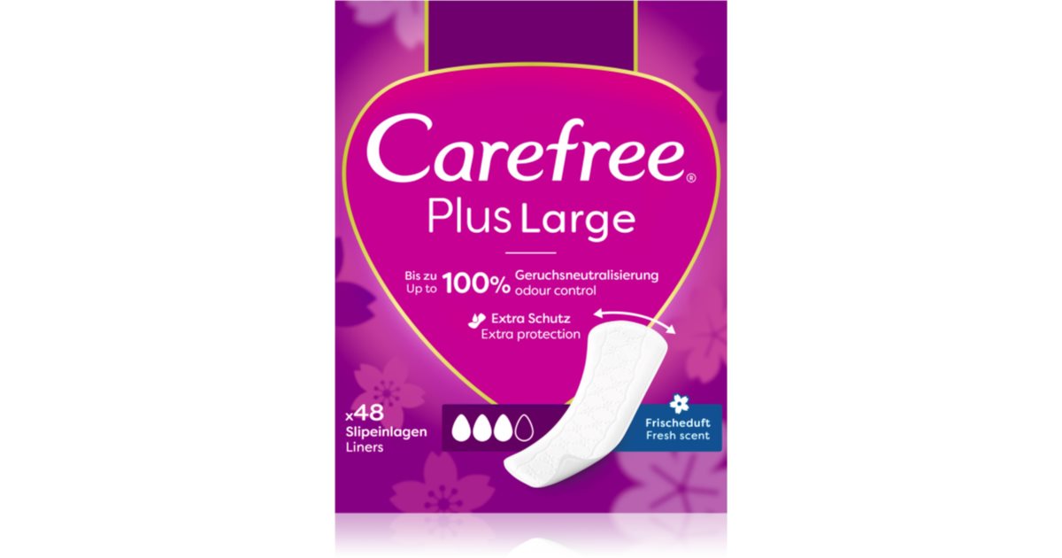 Carefree Plus Large Fresh Scent panty liners | notino.ie