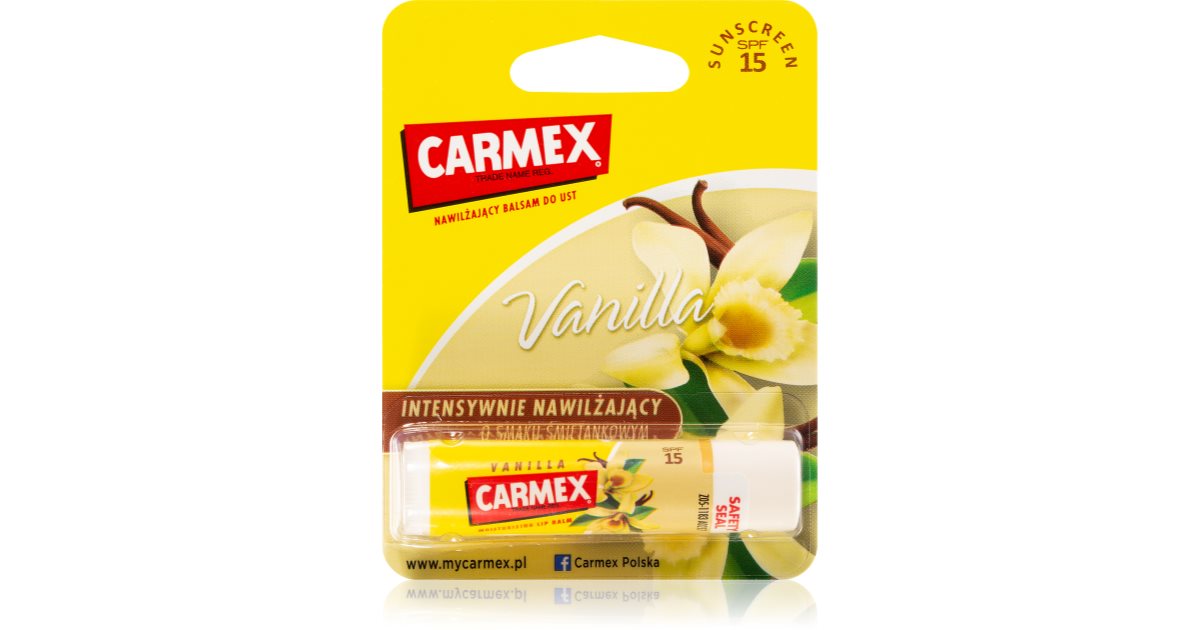 Carmex Vanilla moisturising lip balm stick SPF 15 | notino.co.uk