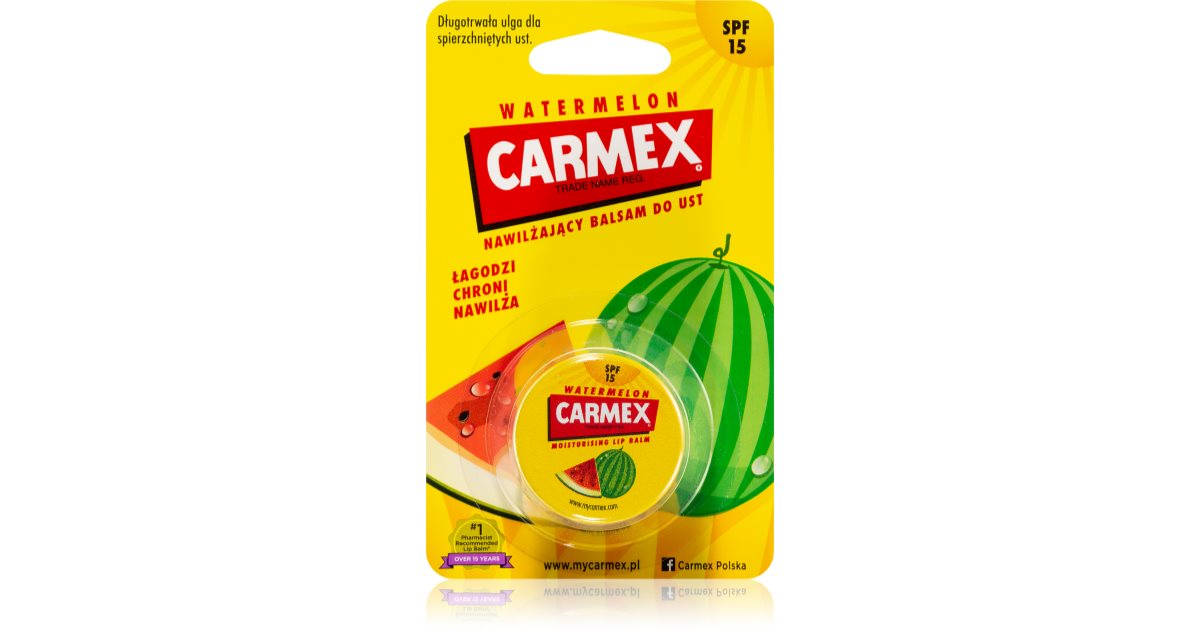 Carmex Watermelon Moisturizing Lip Balm SPF 15 | notino.ie