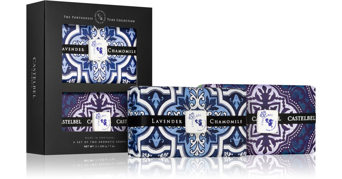 Castelbel Tile Lavender & Chamomile + Rhubarb & Cassis sapone solido ...