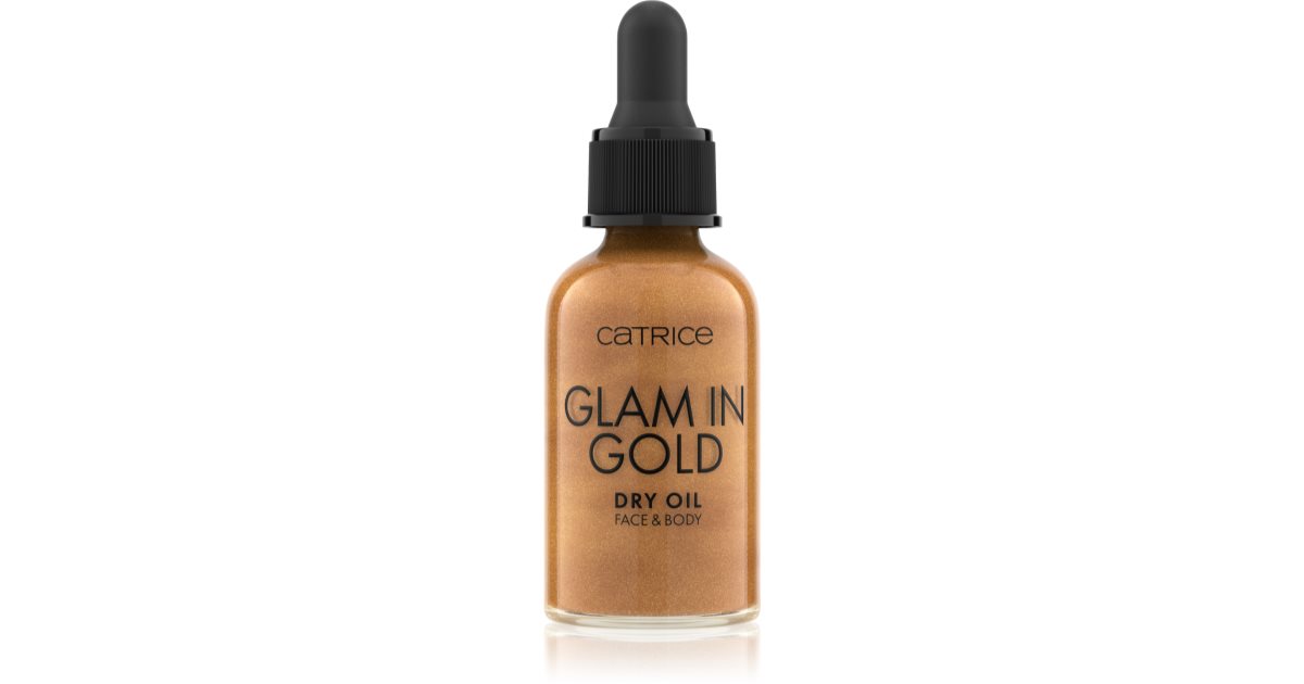 Catrice Glam In Gold Dry Oil shimmering dry oil for face and body ...