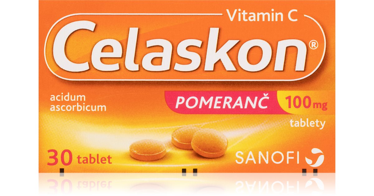 Celaskon Celaskon 100 mg Pomeranč vitamín C | notino.cz
