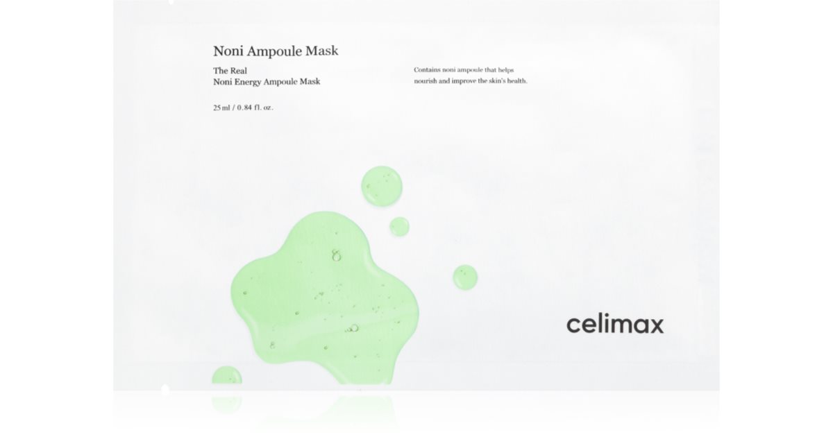 celimax The Real Noni moisturising face sheet mask with firming effect ...