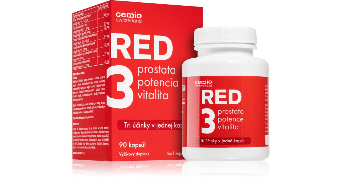 Cemio RED3 kapsułki prostata, potencja, witalność