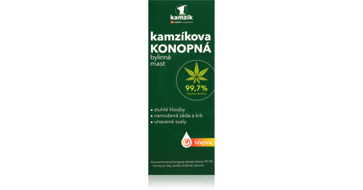 Cemio Kamzík hemp ointment herbal ointment with a warming effect ...