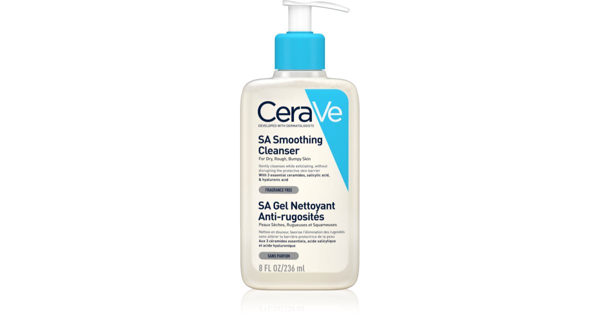 CeraVe Cleansers SA Smoothing Cleanser gel nettoyant adoucissant pour ...