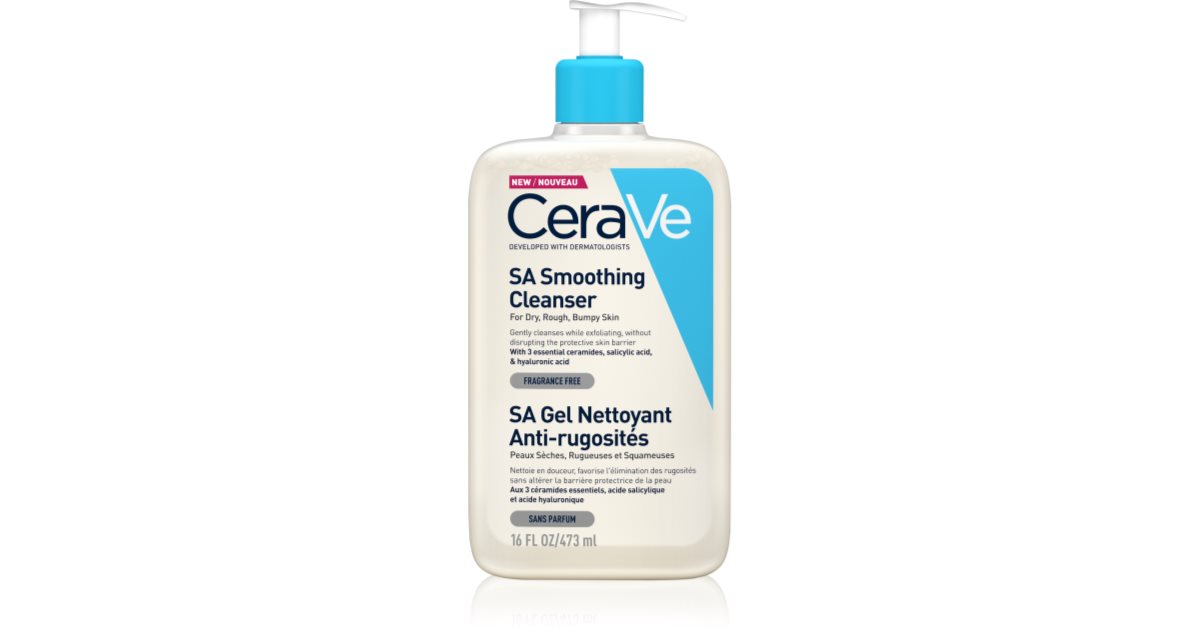 CeraVe Cleansers SA Smoothing Cleanser Rensende og blødgørende gel til ...