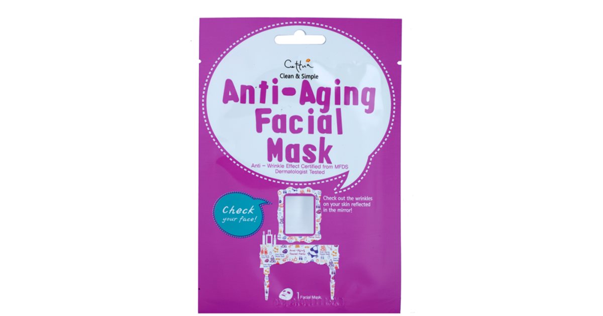 Cettua Clean & Simple Zellschicht-Maske mit Antifalten-Effekt