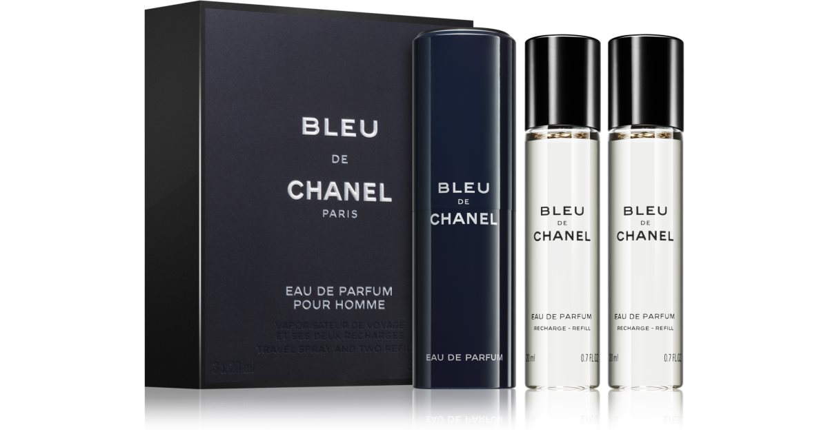 Chanel Bleu de Chanel travel Eau de Parfum (1x ricaricabile + 2x ...