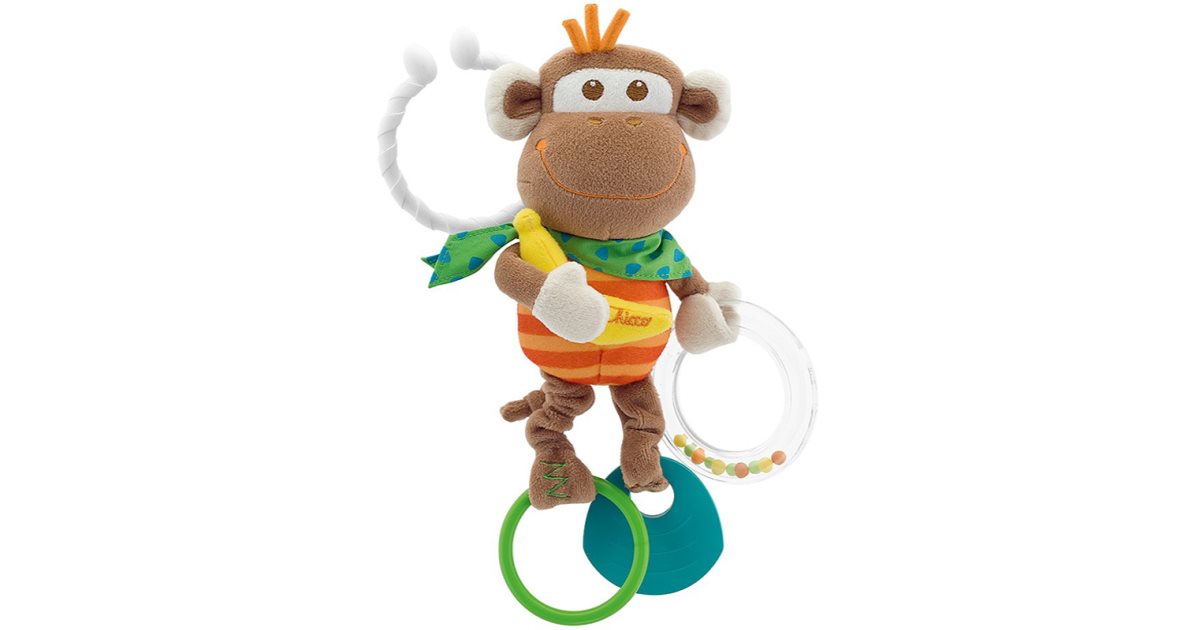Chicco Baby Senses Monkey chew toy with rattle | notino.co.uk