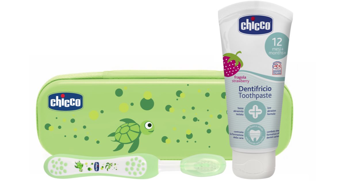 Chicco Always Smiling 12m+ kit med tandvård för barn | notino.se