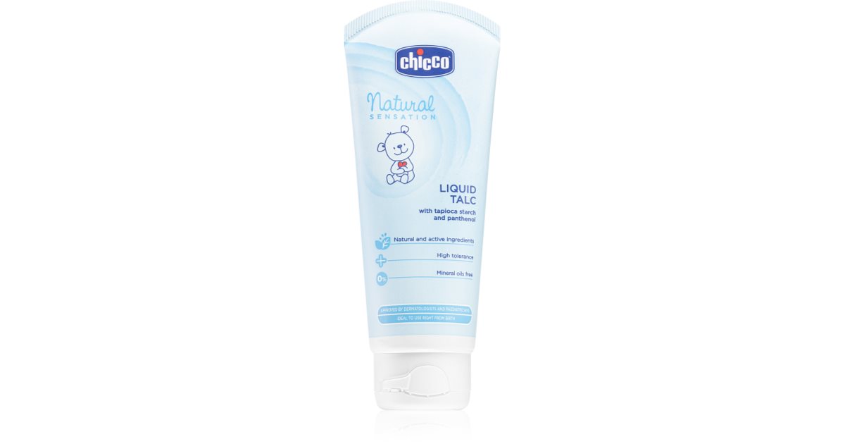 Chicco Natural Sensation Liquid Talc universal cream in a tube for ...