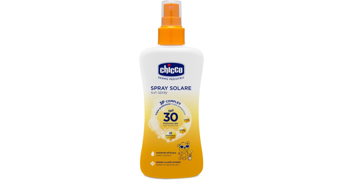 Chicco Sun SPF 30 Solcreme lotion på spray | notino.dk