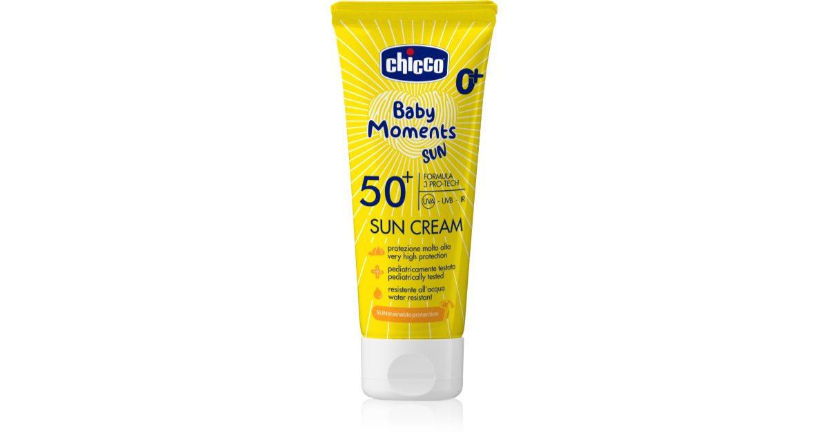 Chicco Baby Moments Sun Solskydd SPF 50+ för barn från födseln | notino.se