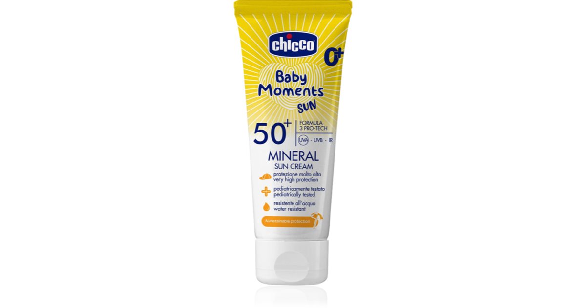 Chicco Baby Moments Sun Mineral Sonnencreme für Kinder SPF 50+ | notino.at