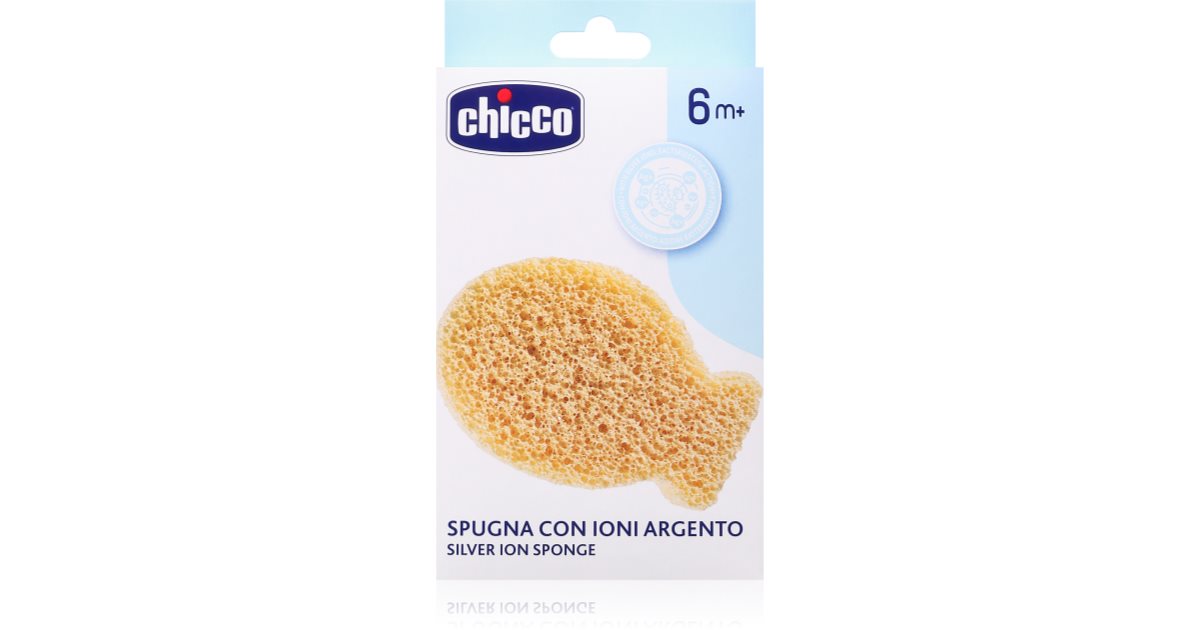 Chicco Silver Ion Sponge 6m+ bath sponge with silver ions for children ...