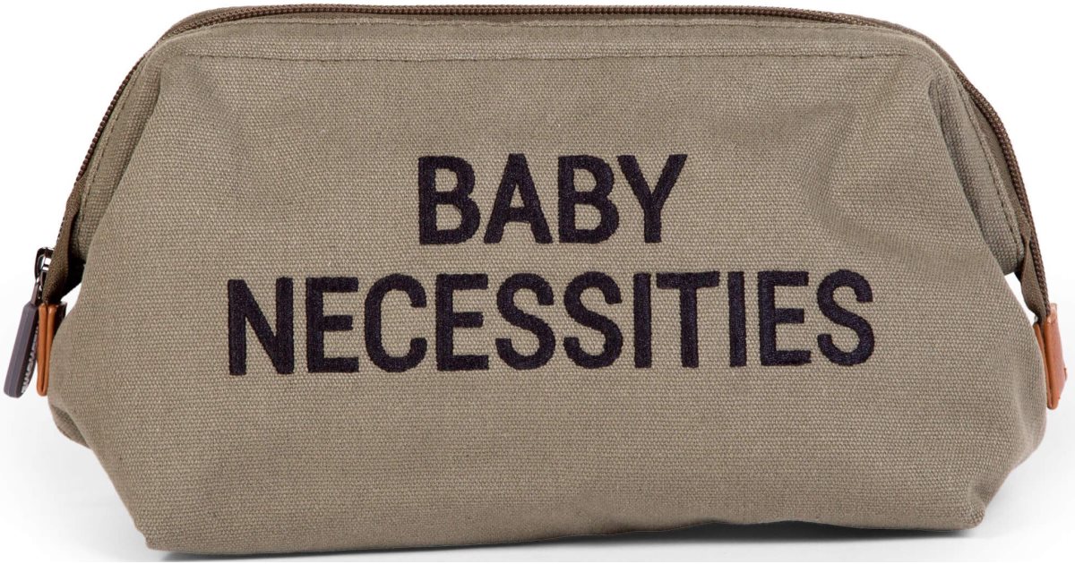 Childhome Baby Necessities Canvas Khaki toiletry bag | notino.co.uk