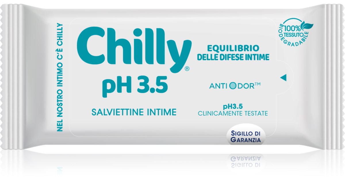 Chilly pH 3.5 Intimate Wipes lingettes hygiène intime | notino.be