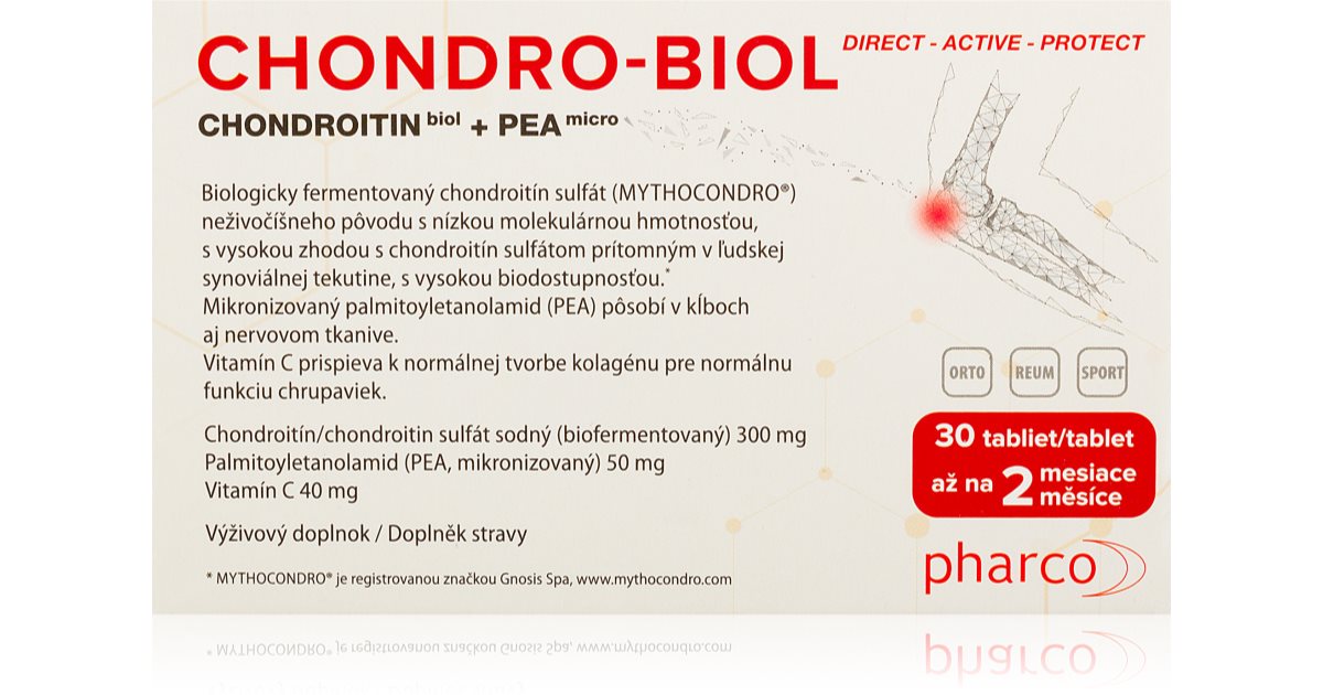 Chondro-Biol Chondro-Biol tablety pro správnou funkci chrupavek a kostí ...