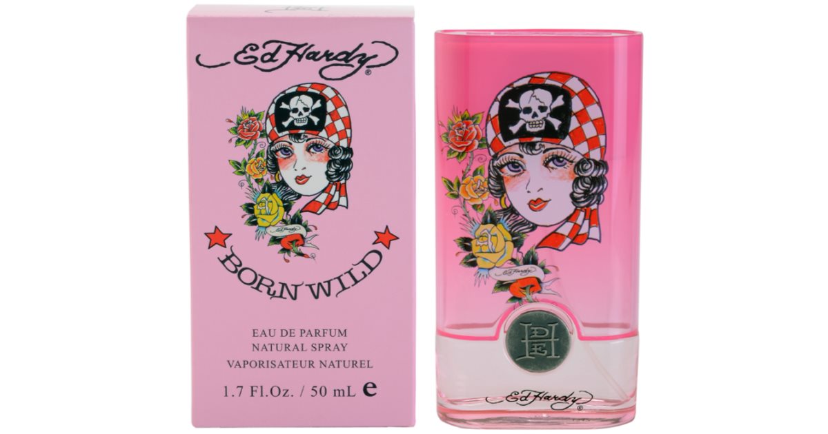 Christian Audigier Ed Hardy Born Wild eau de parfum para mulheres 50 ml ...