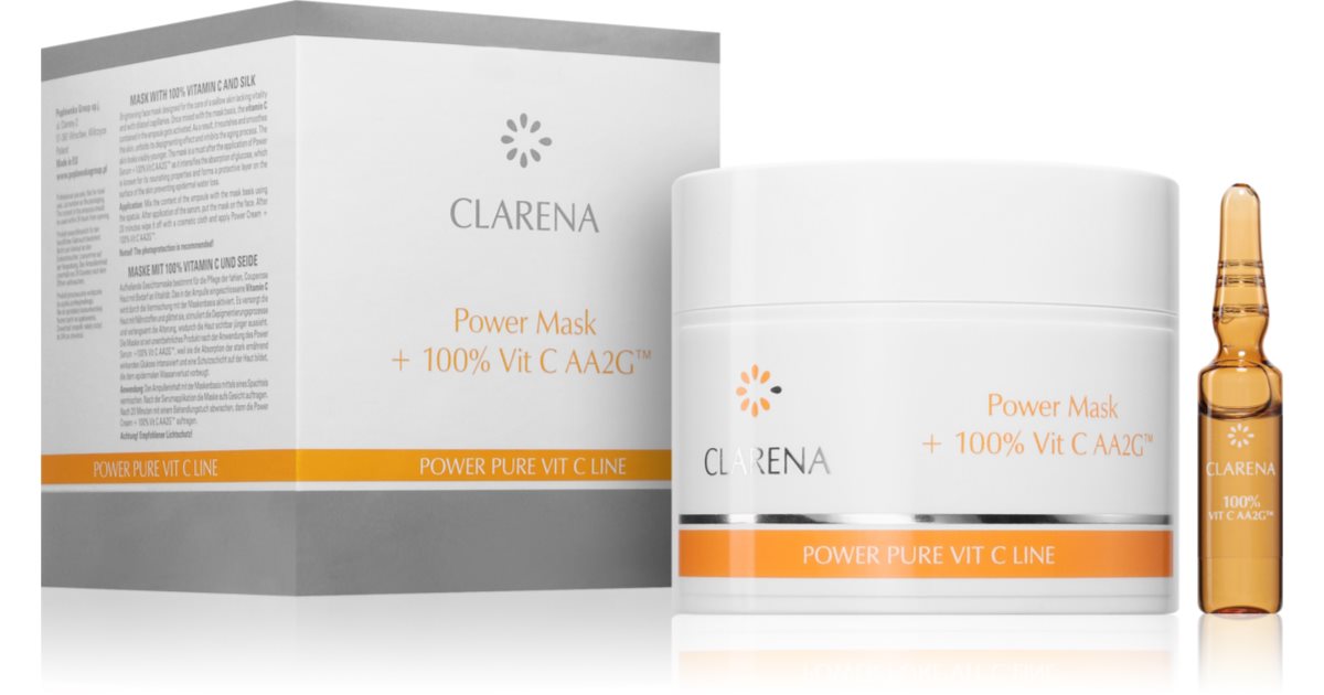 Clarena POwer Pure Vit. C Line Nourishing Mask with vitamin C | notino.ie