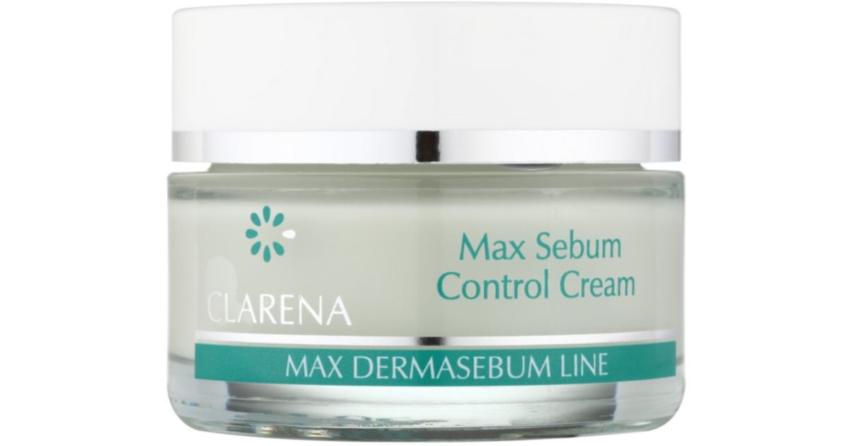 Clarena Max Dermasebum Line Max crème normalisante pour peaux grasses ...