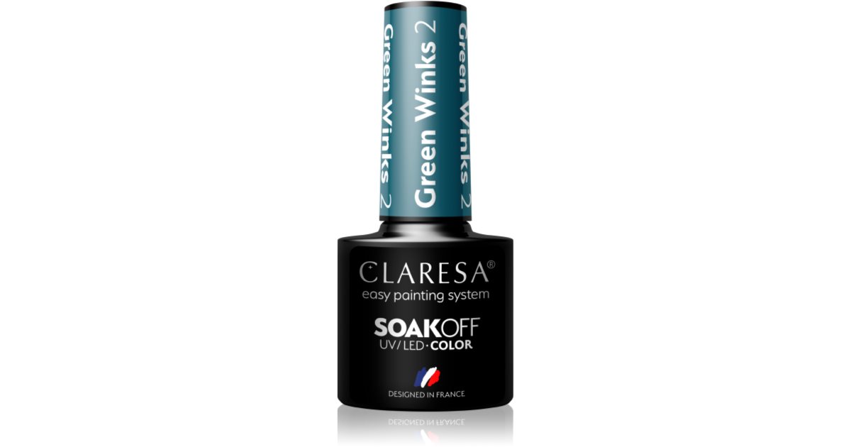 Claresa SoakOff UV/LED Color Green Winks gel smalto | notino.it